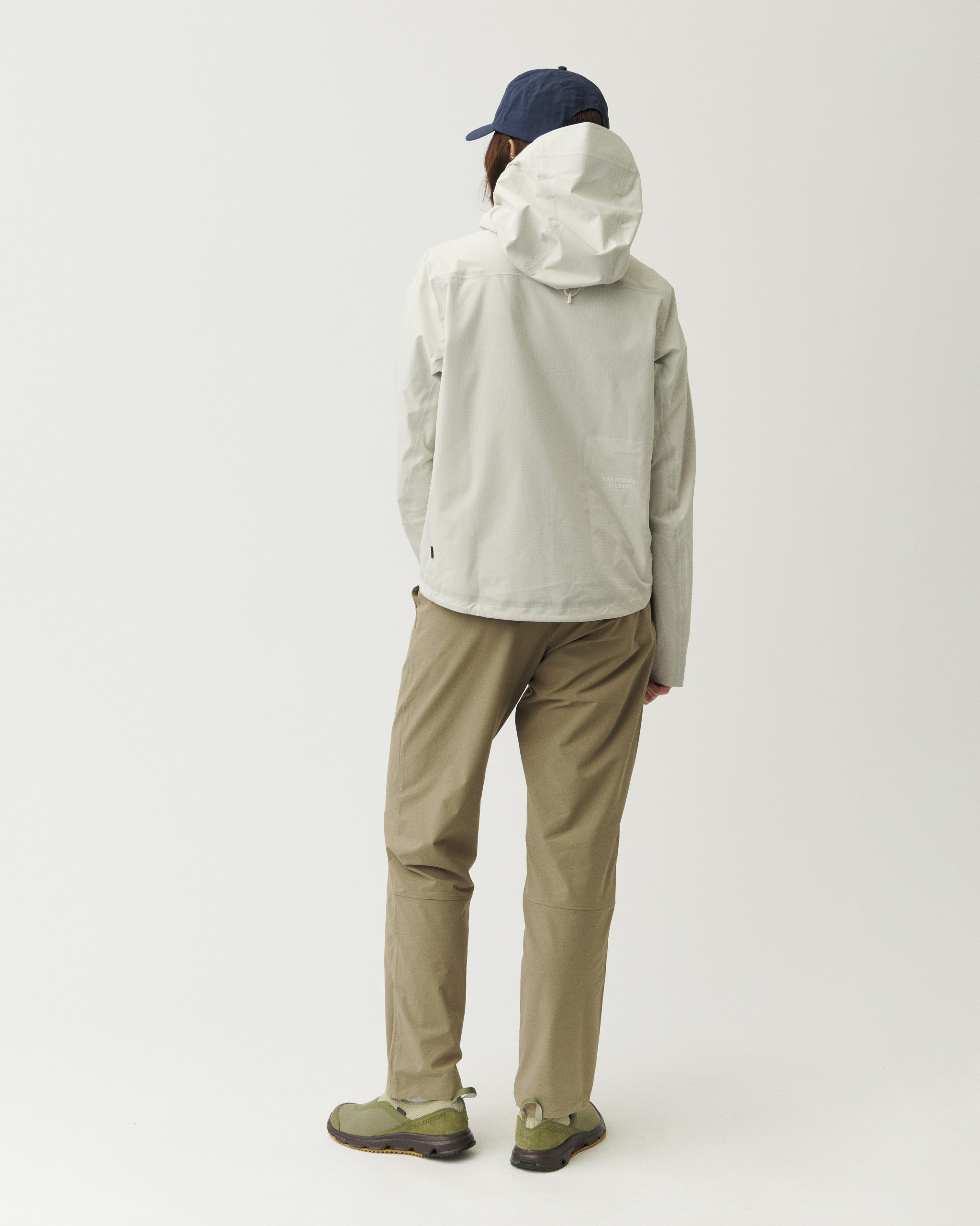 Women's Off-Race Shell Jacket - Off White - Pas Normal Studios