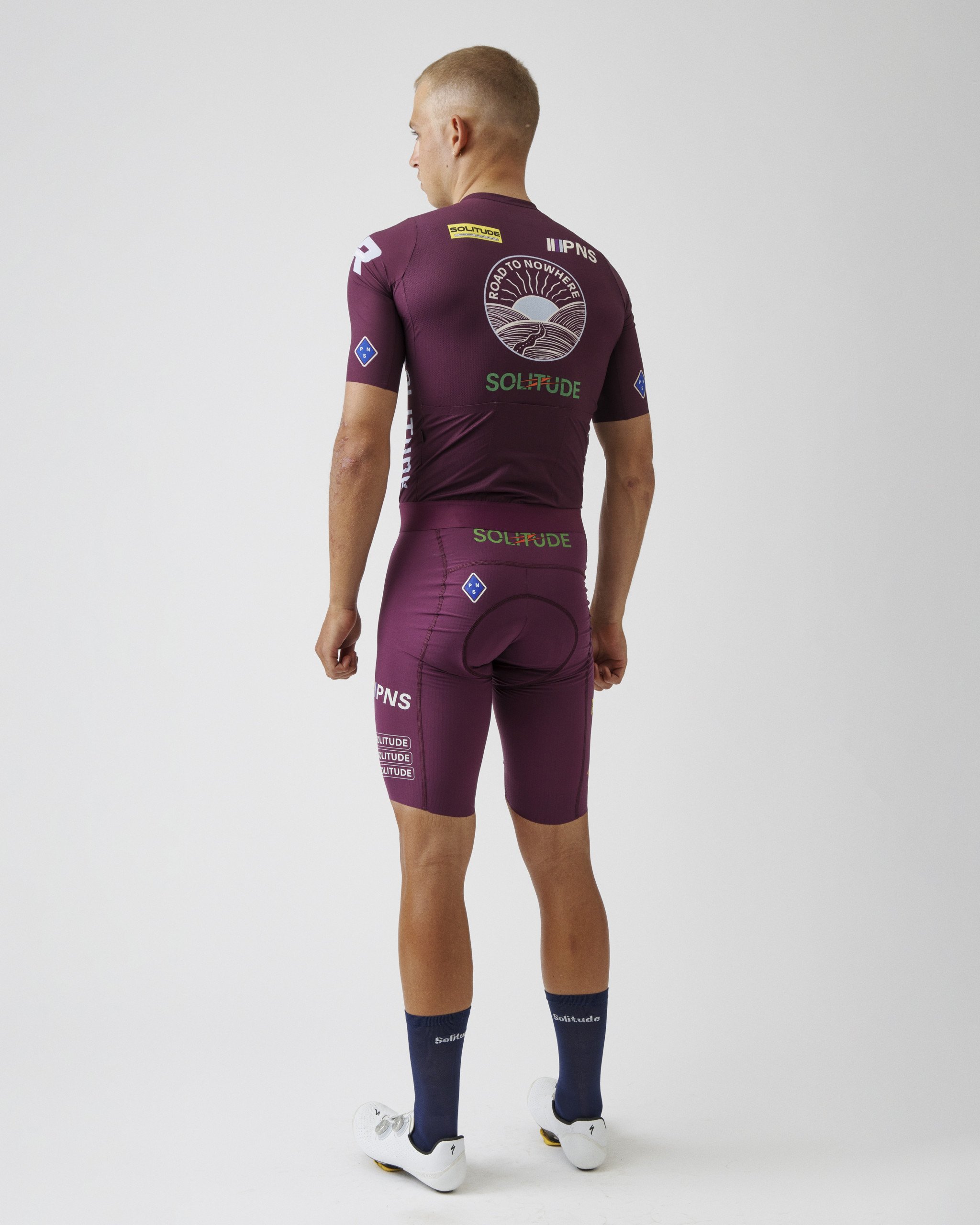 Men's Solitude Logo Jersey - Burgundy - Pas Normal Studios